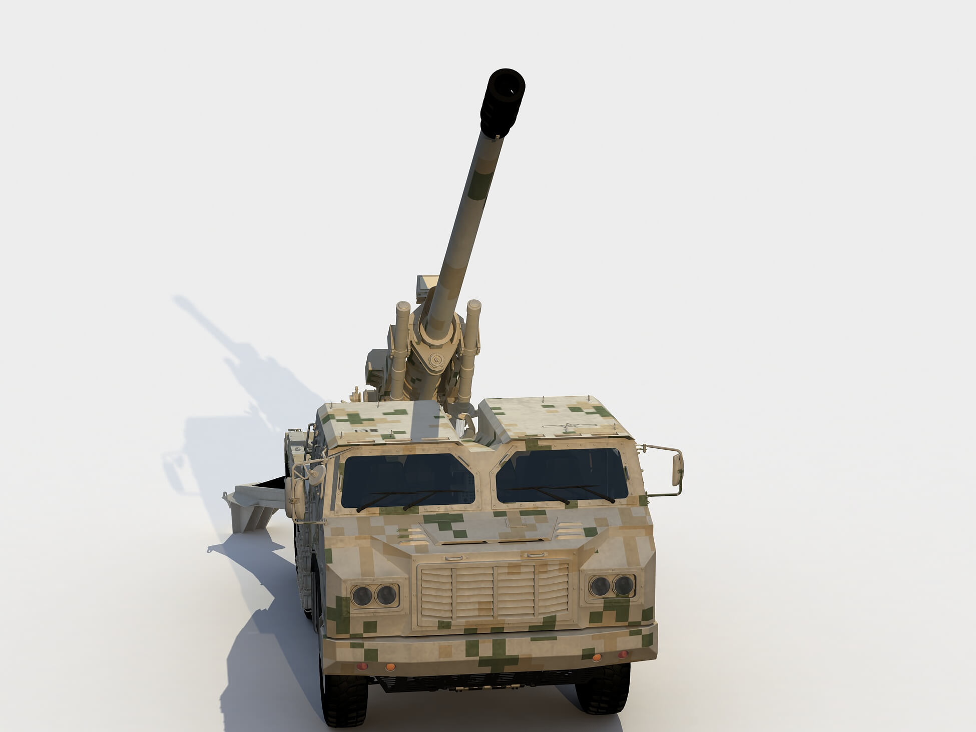 Norinco PCL-181 / SH-15 155mm SPH 3D Model by pxfpxd