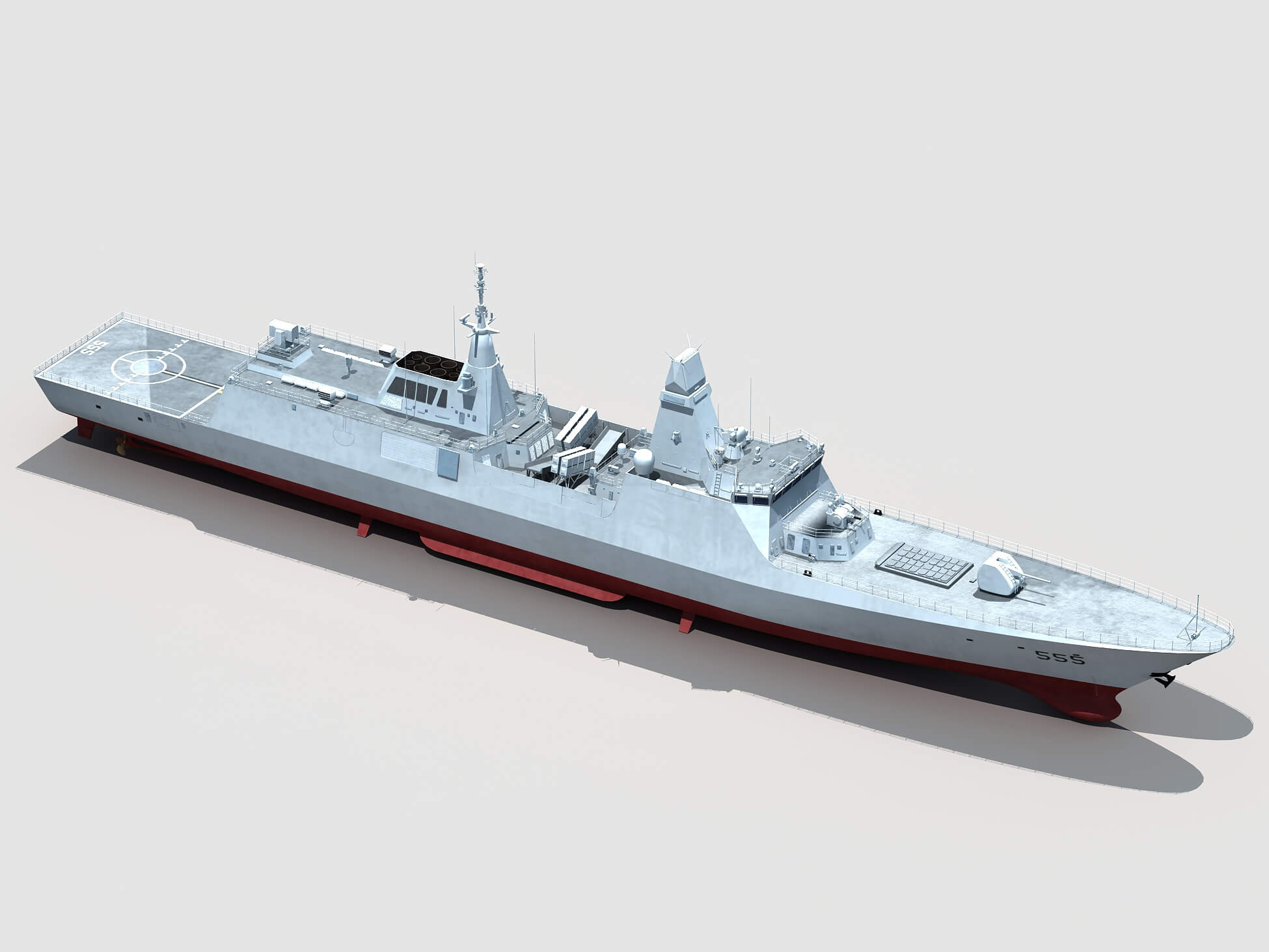 Quinzhou Type 054B Frigate - 3D Model by pxfpxd