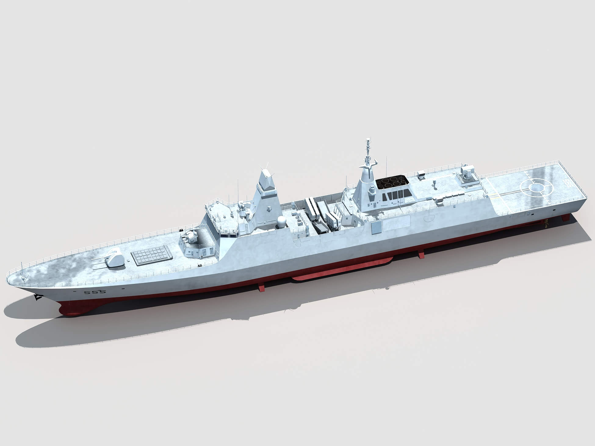 Quinzhou Type 054B Frigate - 3D Model by pxfpxd
