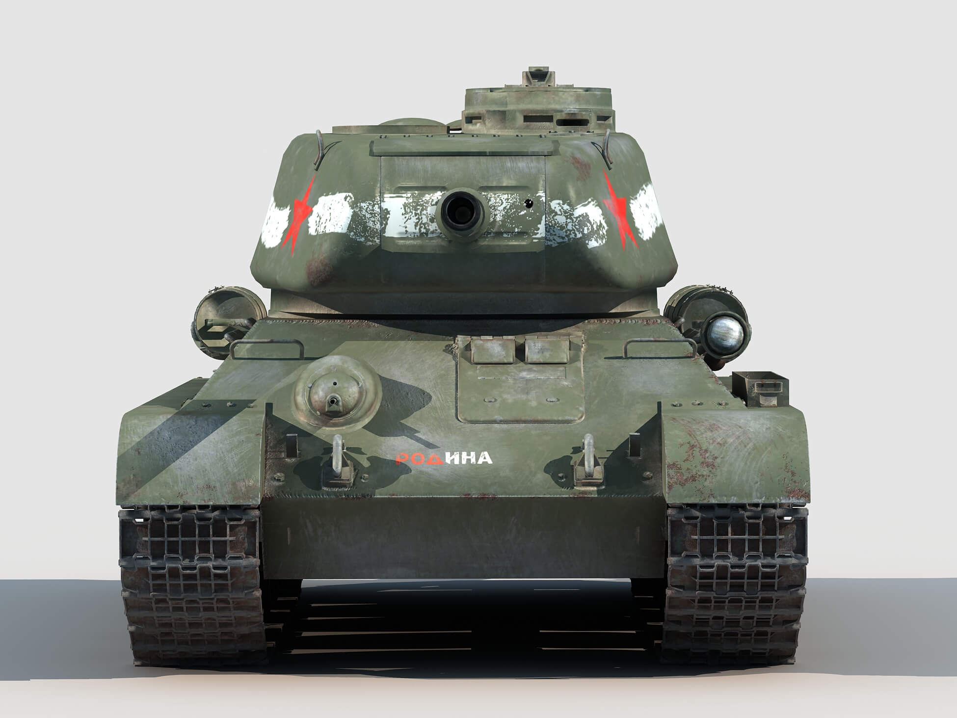 T-34/85 russian tank 3D Model by pxfpxd