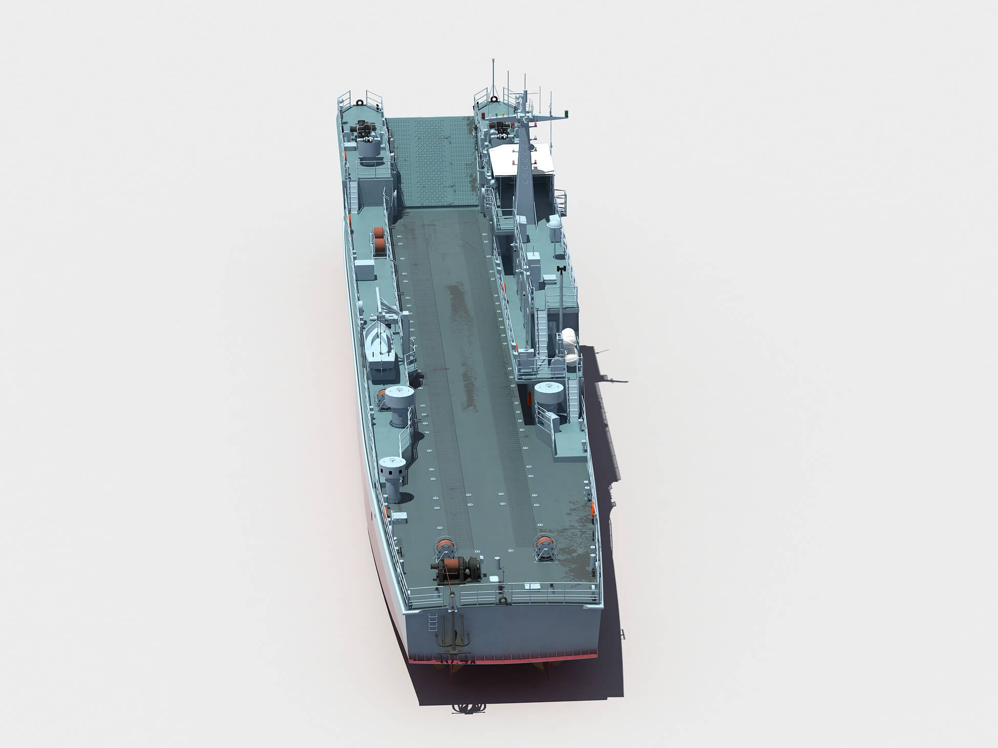 Type 074A Yubei Class Landing Ship - 3D Model by pxfpxd