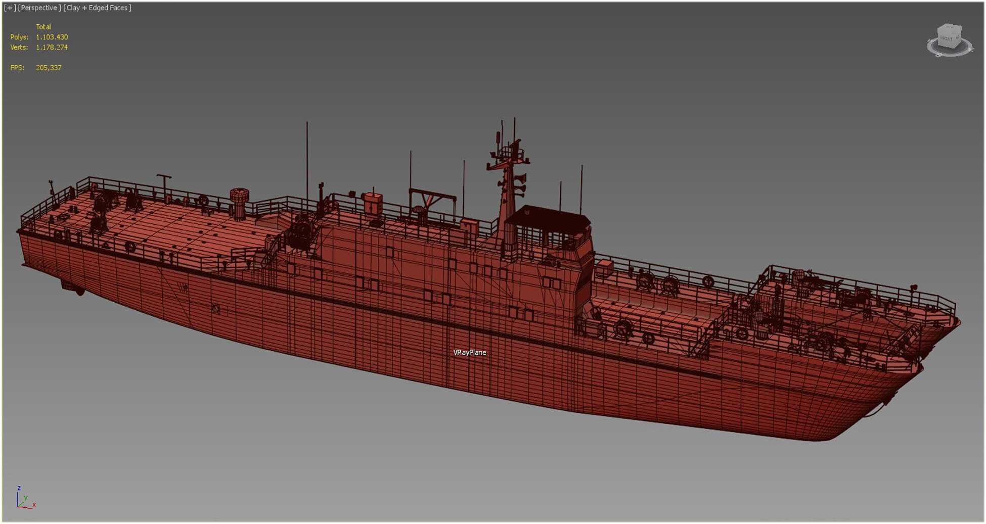 Type 074A Yubei Class Landing Ship - 3D Model by pxfpxd