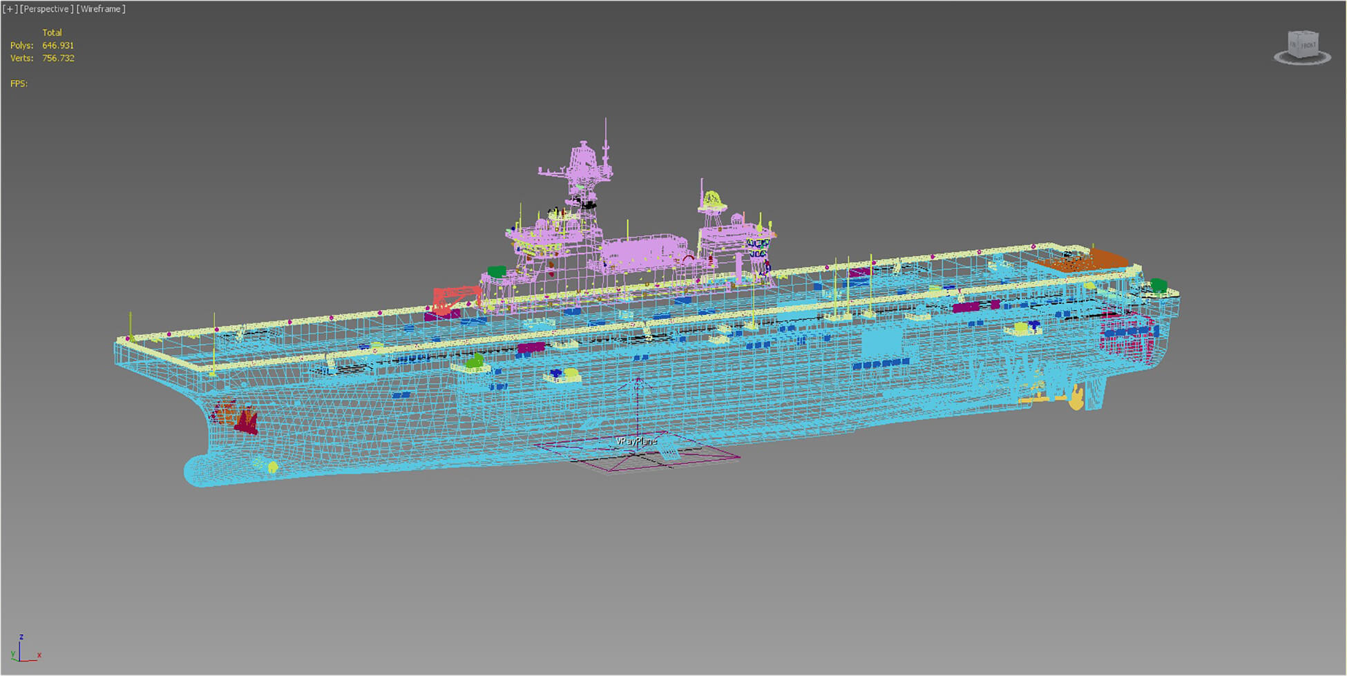 Type 075 Landing Helicopter Dock Yushen Class - 3D Model by pxfpxd