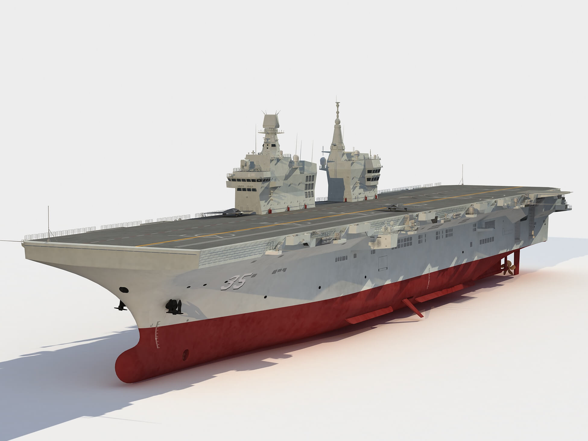 Type 076 Yulan class LHA - 3D Model by pxfpxd