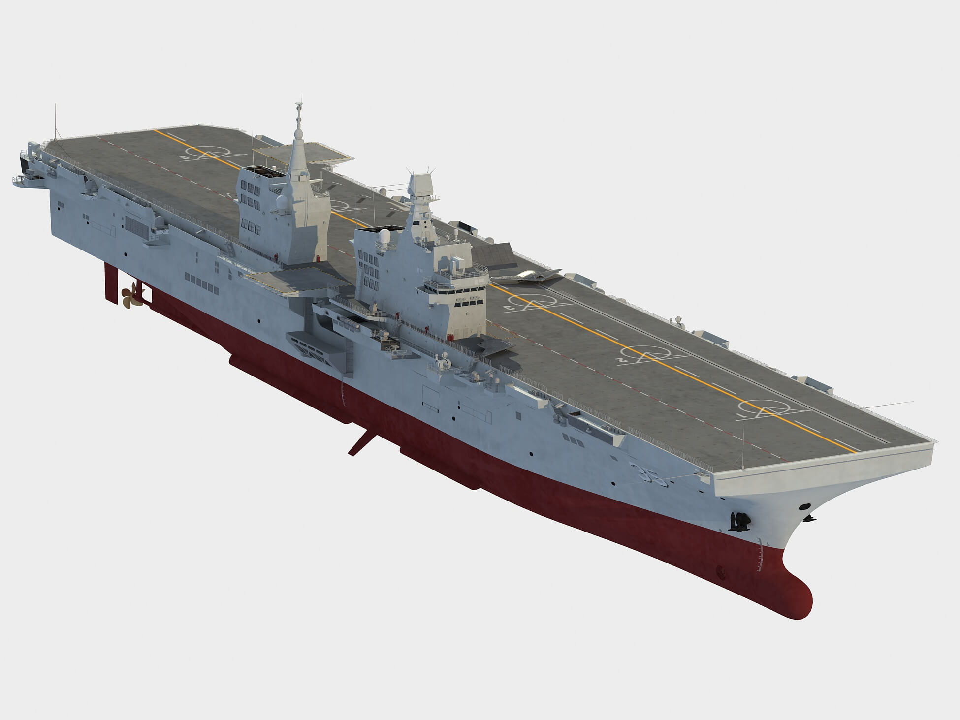 Type 076 Yulan class LHA - 3D Model by pxfpxd