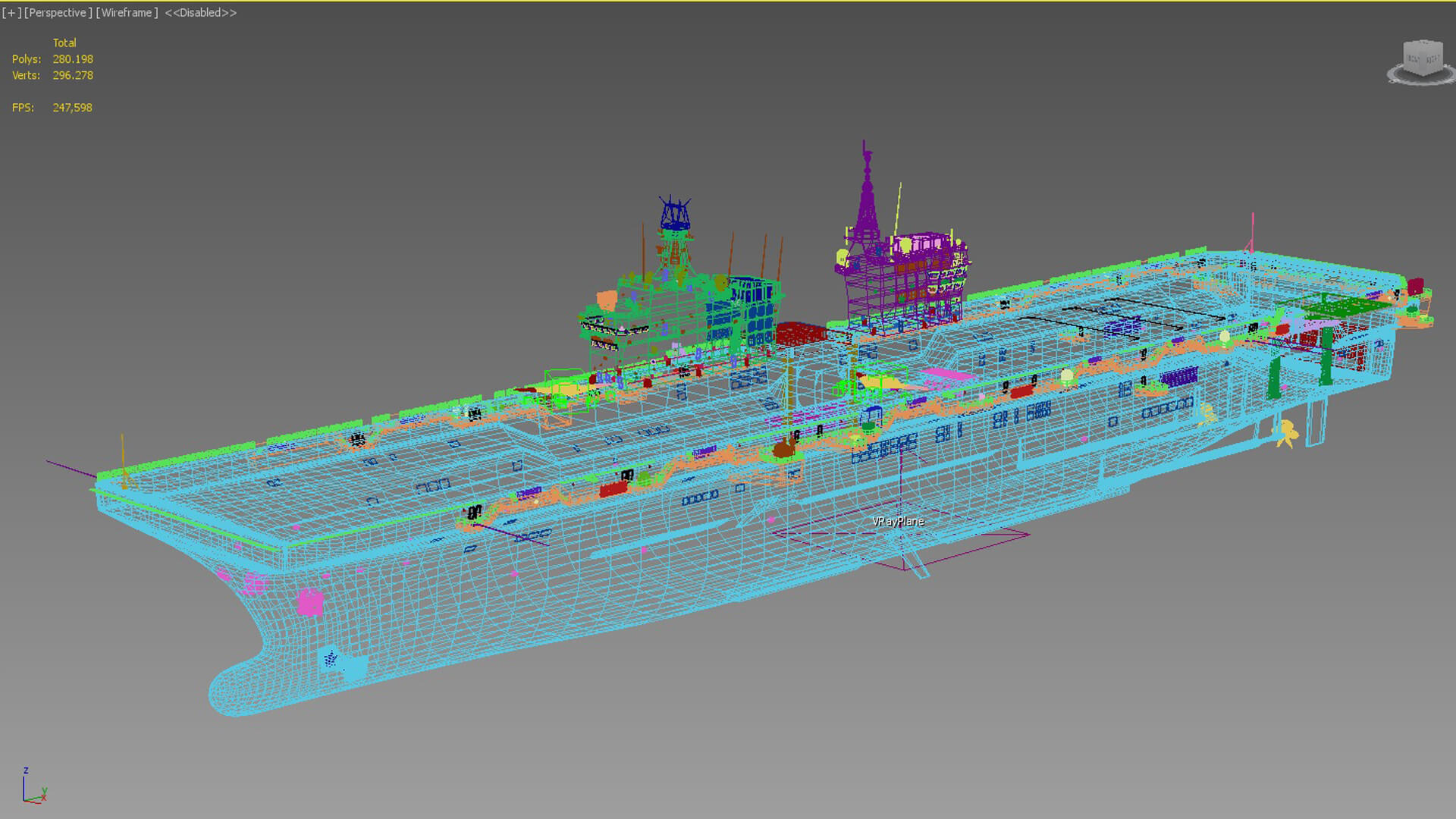 Type 076 Yulan class LHA - 3D Model by pxfpxd