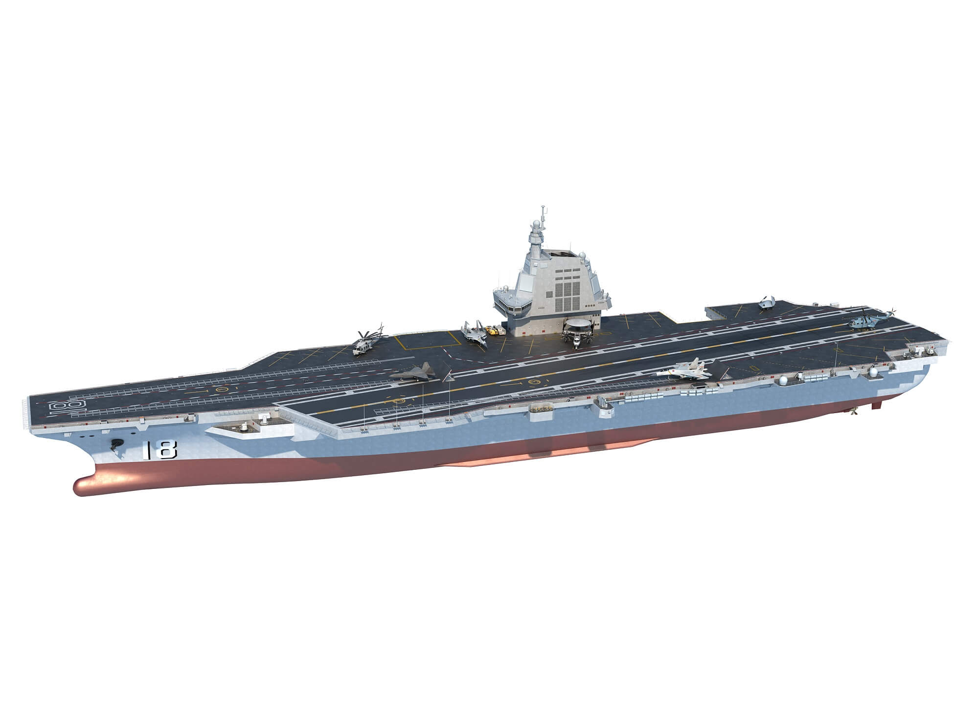Type 003 Fujian Carrier - 3D Model by pxfpxd