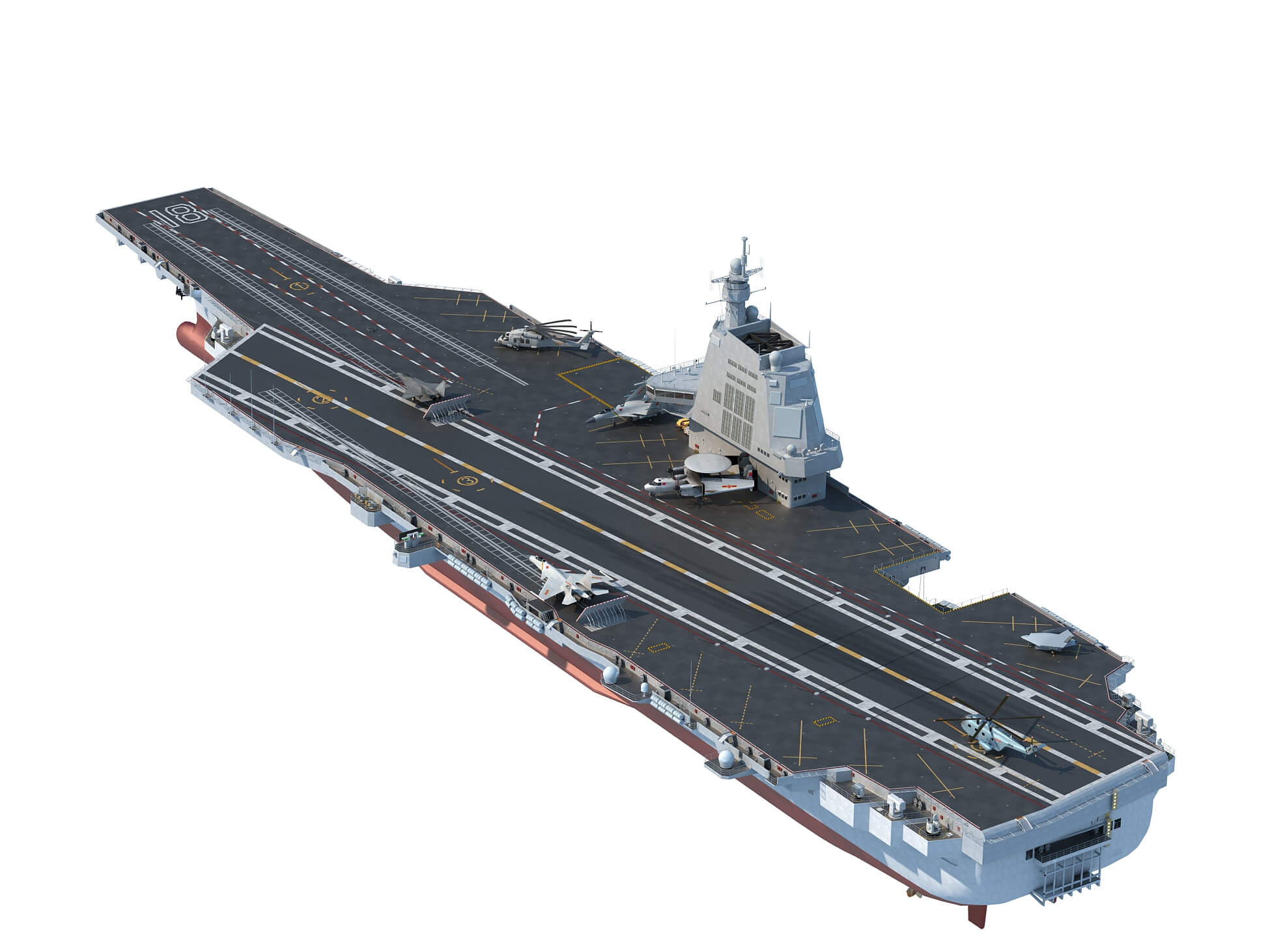Type 003 Fujian Carrier - 3D Model by pxfpxd