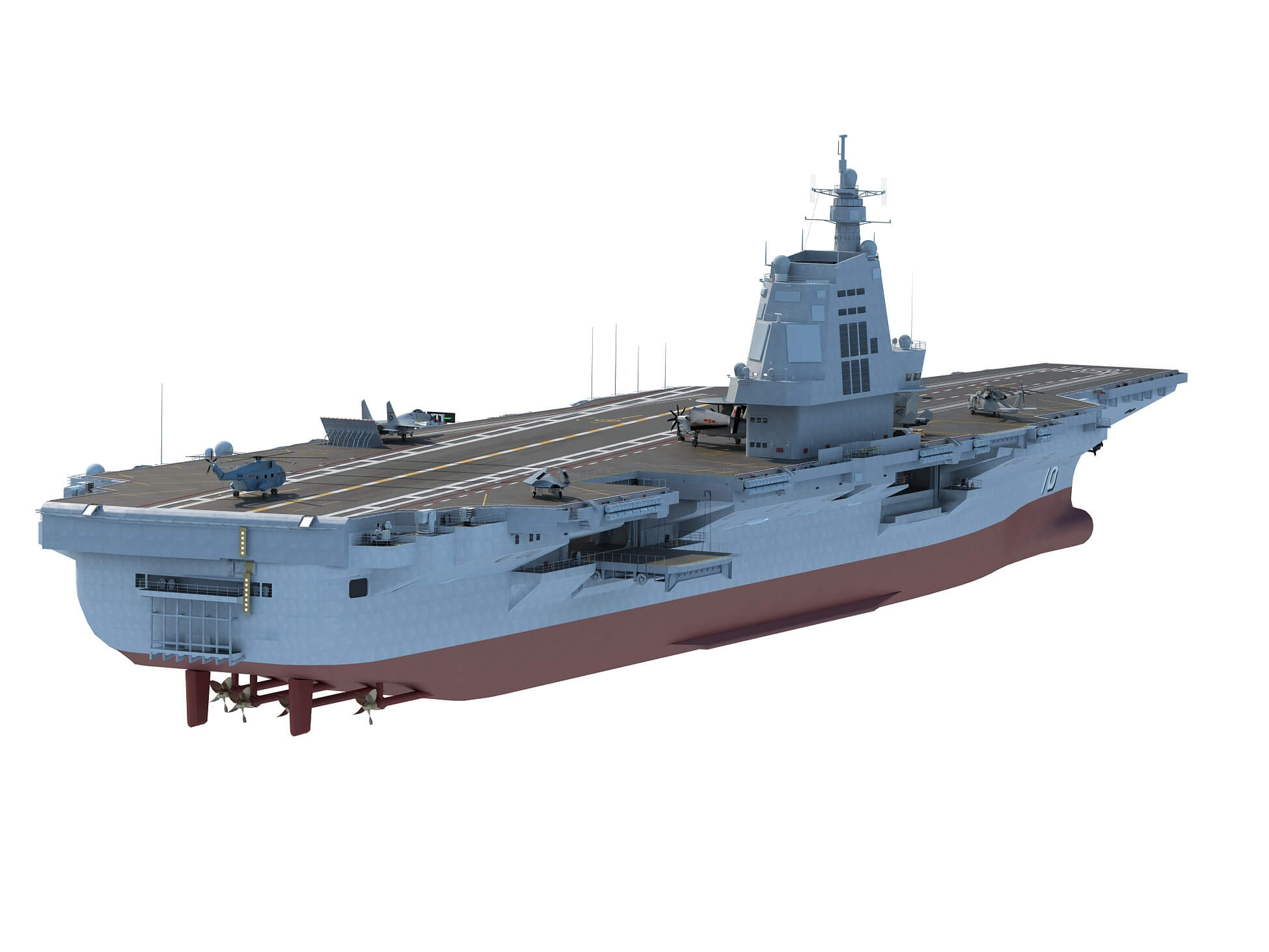 Type 003 Fujian Carrier - 3D Model by pxfpxd