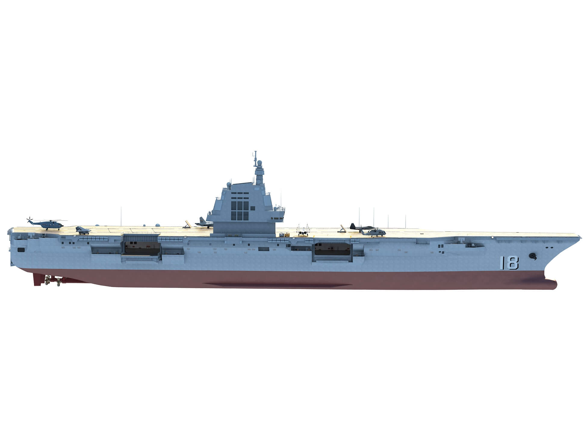 Type 003 Fujian Carrier - 3D Model by pxfpxd