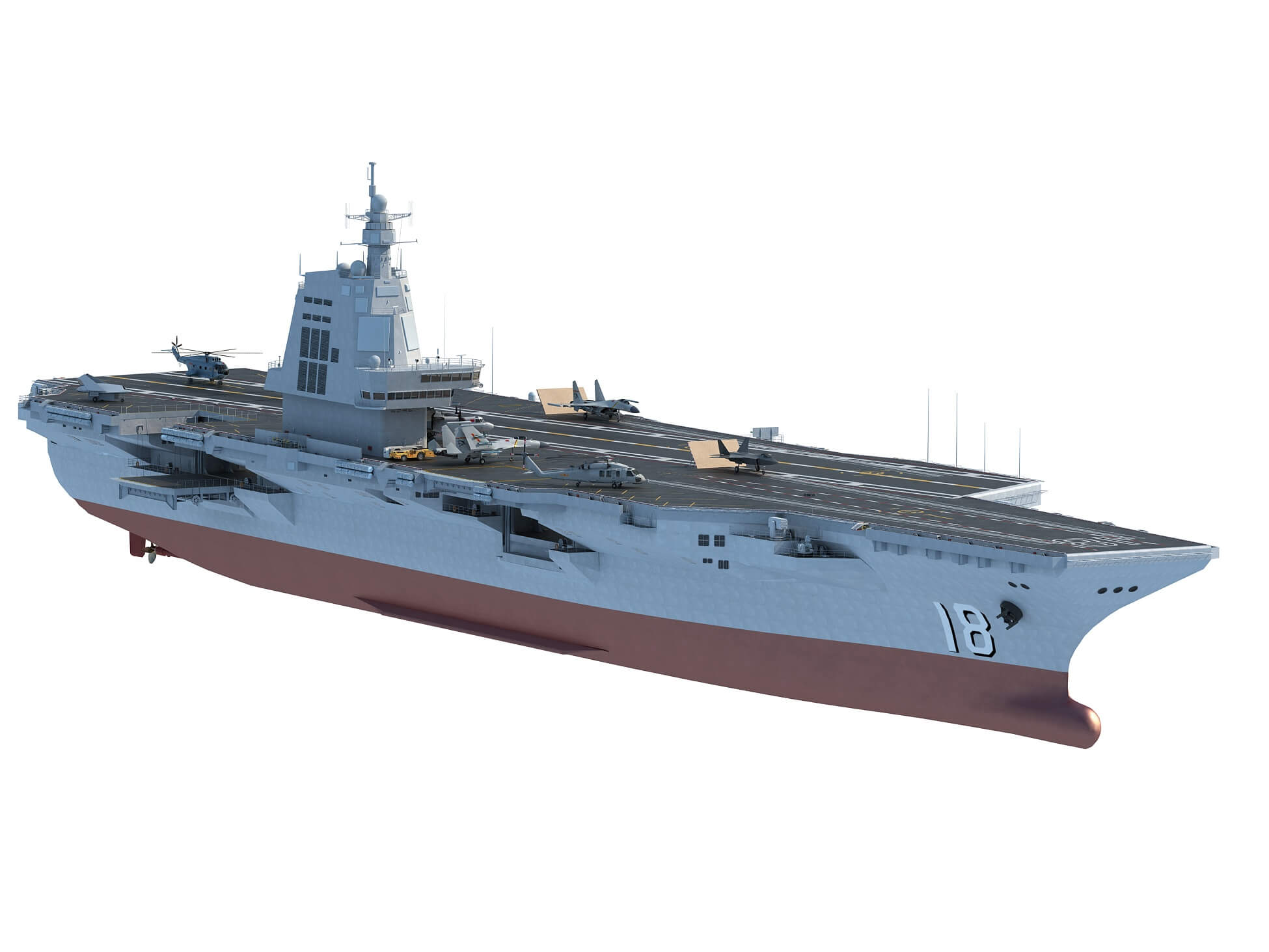 Type 003 Fujian Carrier - 3D Model by pxfpxd