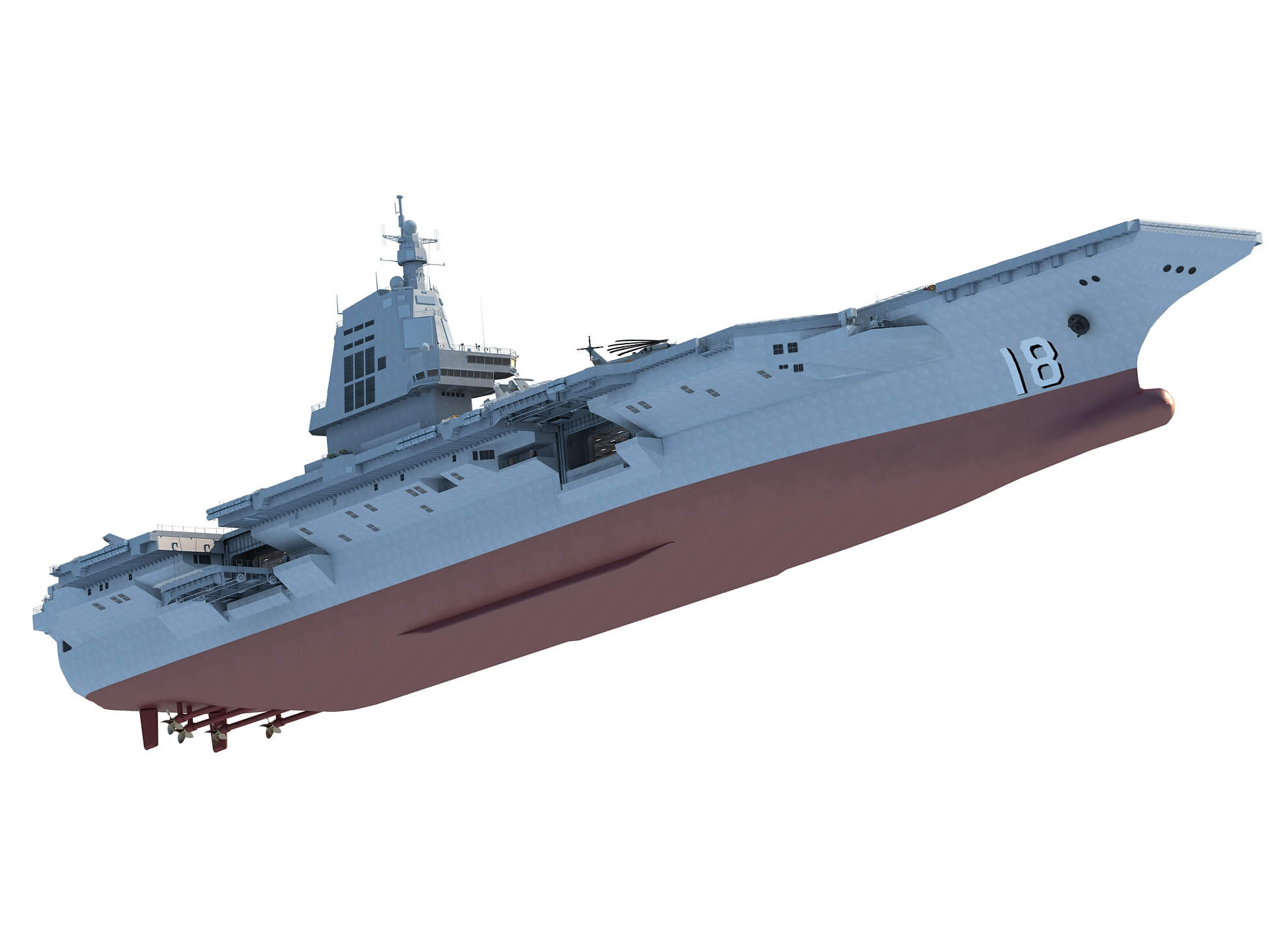 Type 003 Fujian Carrier - 3D Model by pxfpxd