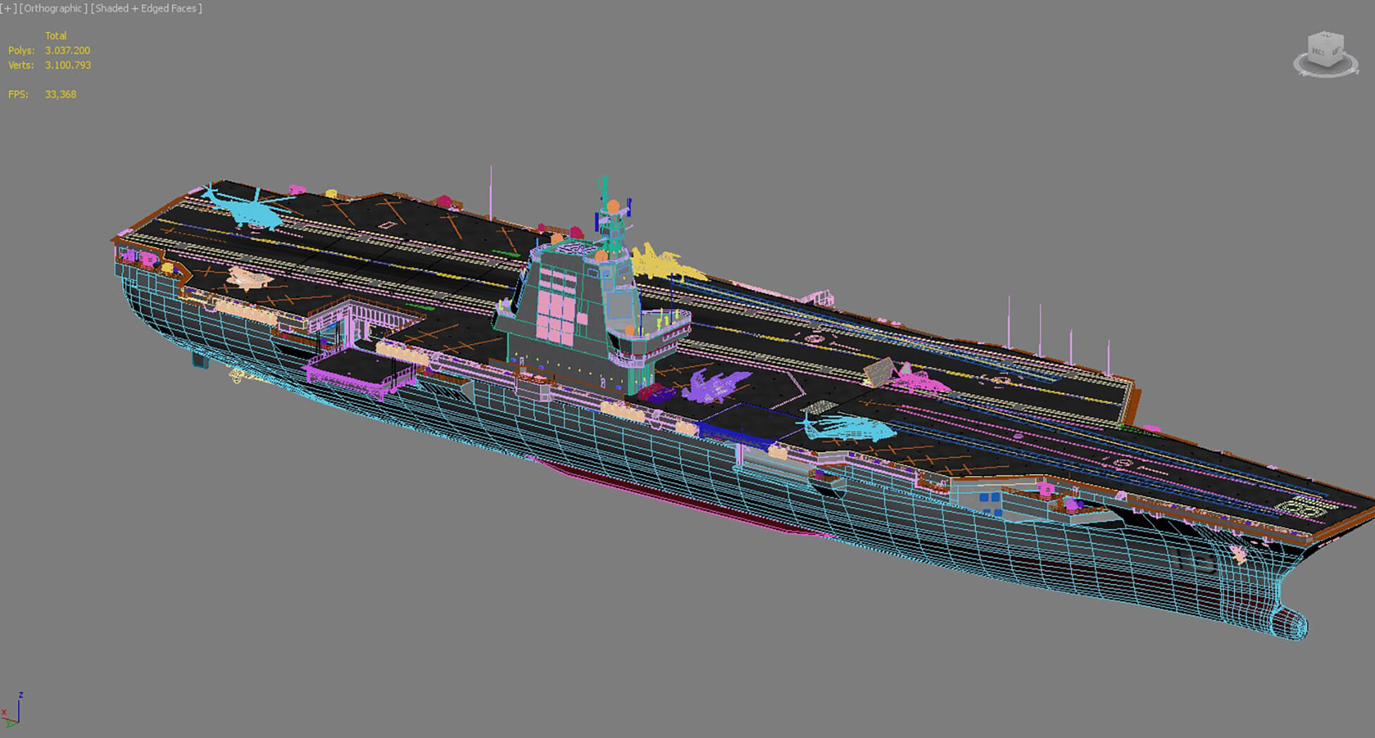 Type 003 Fujian Carrier - 3D Model by pxfpxd