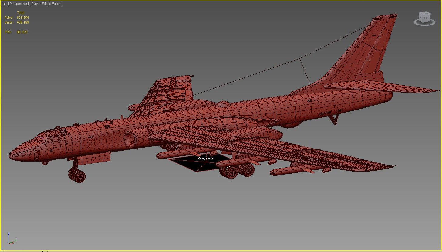 Xian H-6K chinese bomber 3D Model by pxfpxd