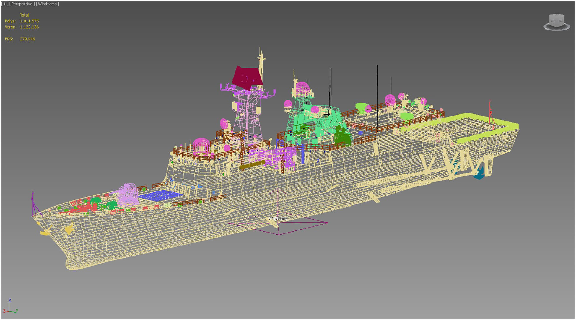 Zaozhuang 542 Type 054A Class Frigate - 3D Model by pxfpxd