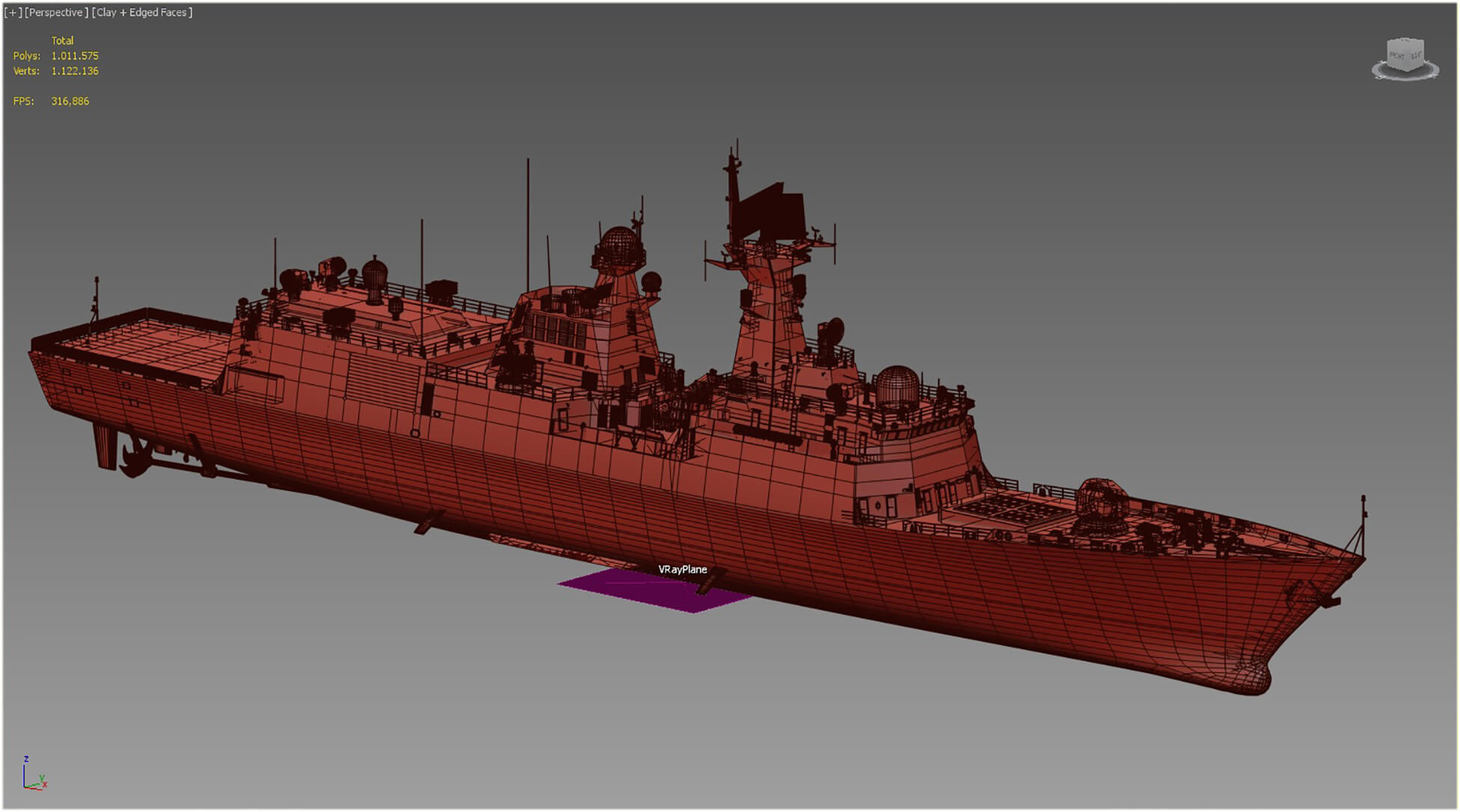 Zaozhuang 542 Type 054A Class Frigate - 3D Model by pxfpxd