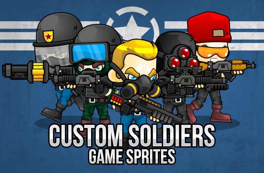 Custom Soldier - Game Sprites by pzUH