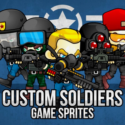 Custom Soldier - Game Sprites by pzUH