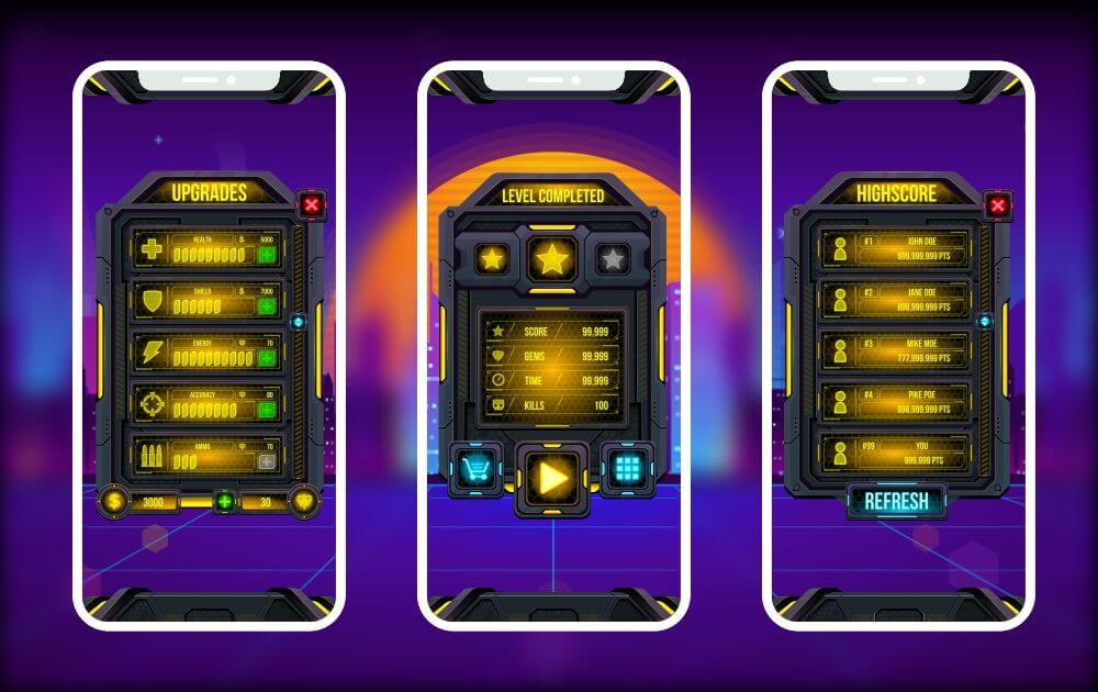 Cyber World Game User Interface by pzUH