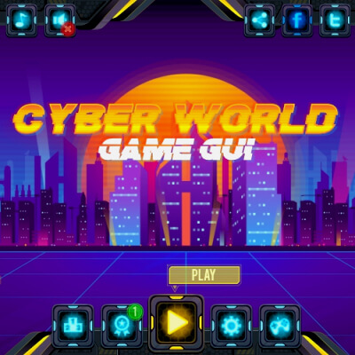 Cyber World Game User Interface by pzUH