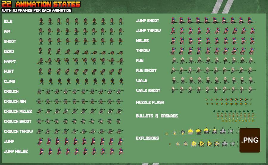 The Guerrilla - Game Sprites by pzUH