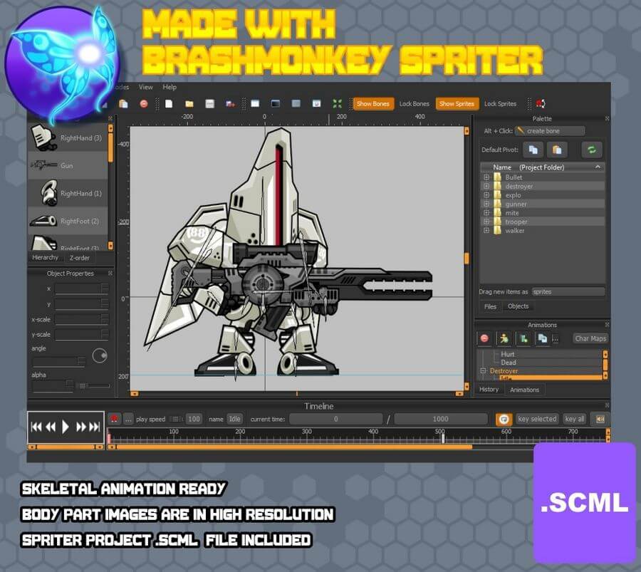 The Mech - Game Sprites by pzUH