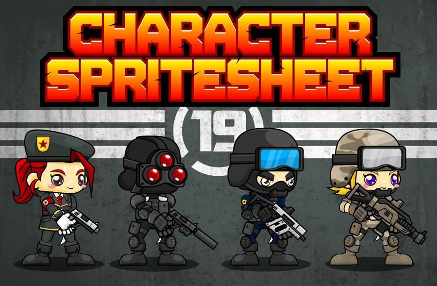 The Soldier - Game Sprites by pzUH