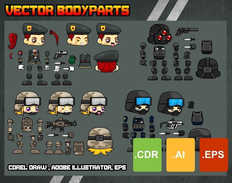 The Soldier - Game Sprites by pzUH
