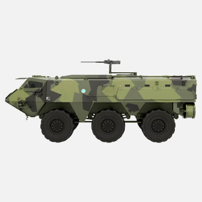 Patria XA-185 6x6 APC Pasi - Finnish Army 3D Model by Q-lee