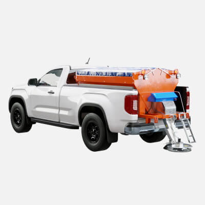 Snow Plow Pickup Truck 3D Model - Winter Service Vehicle by Q-lee