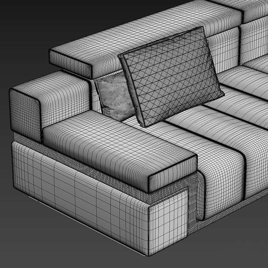 Elve Sofa - 3D Model by qqwww