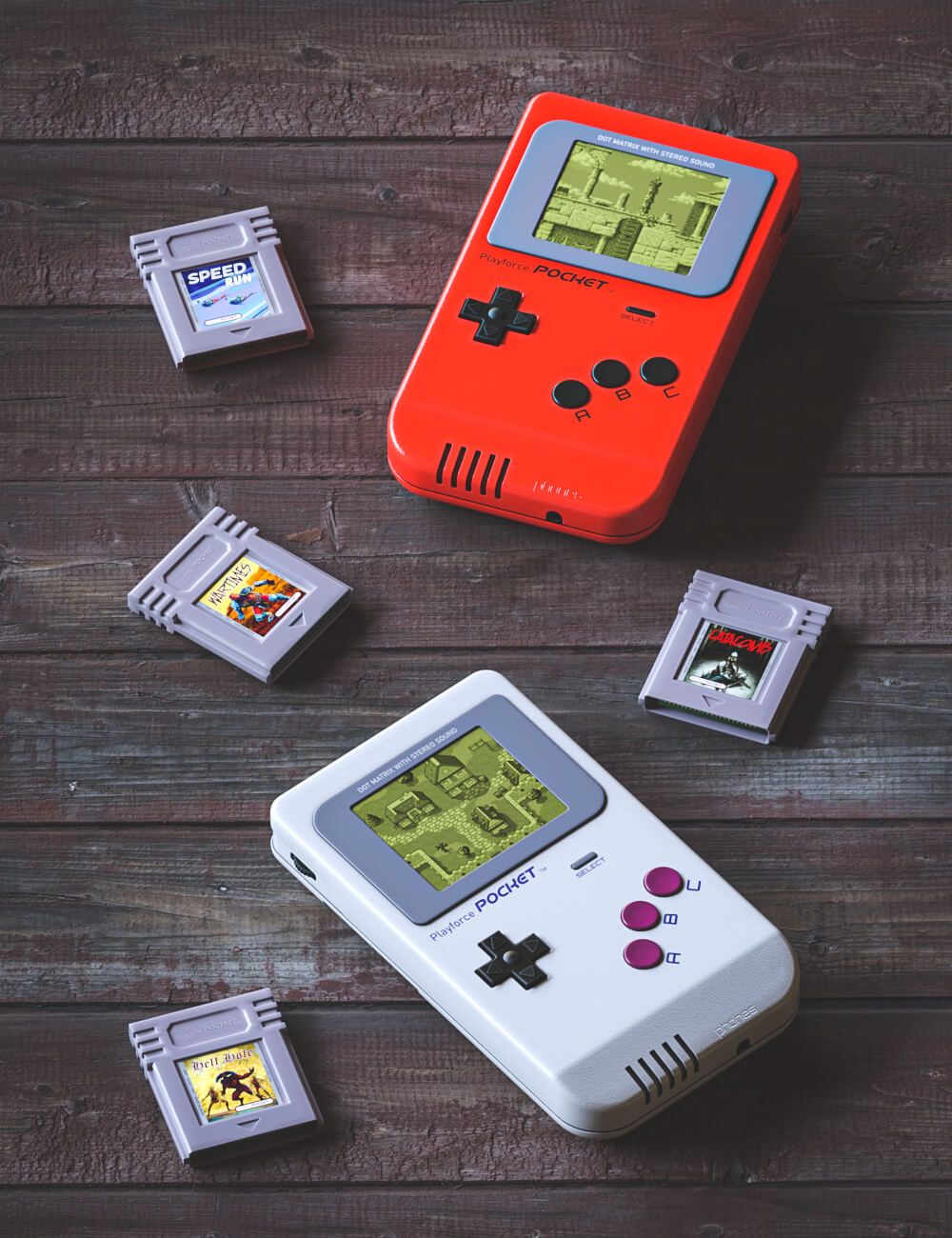 Handheld Classics - Playforce Pocket 3D Model by QuantumStateStudio