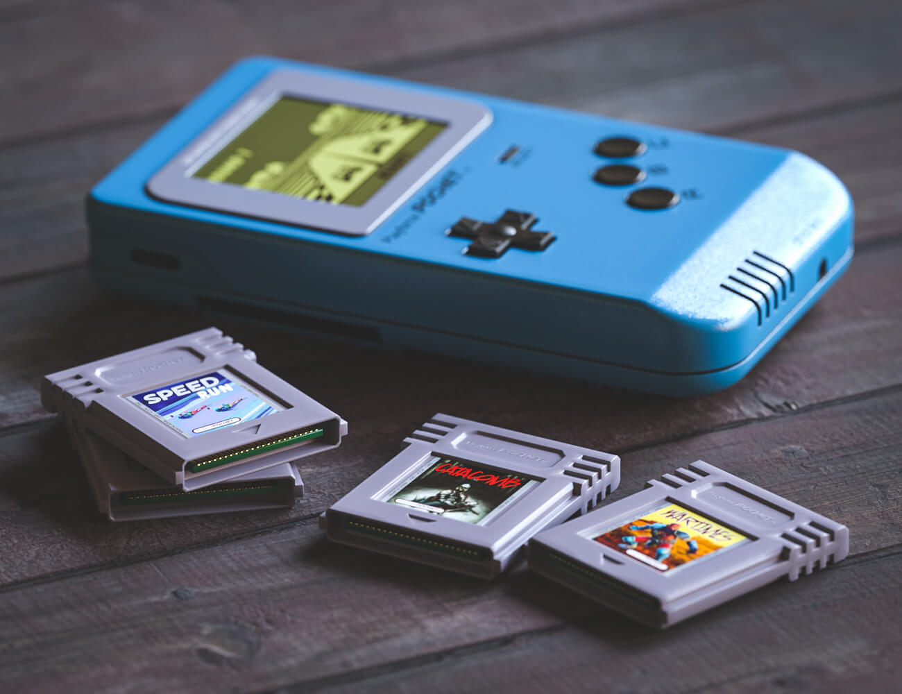 Handheld Classics - Playforce Pocket 3D Model by QuantumStateStudio