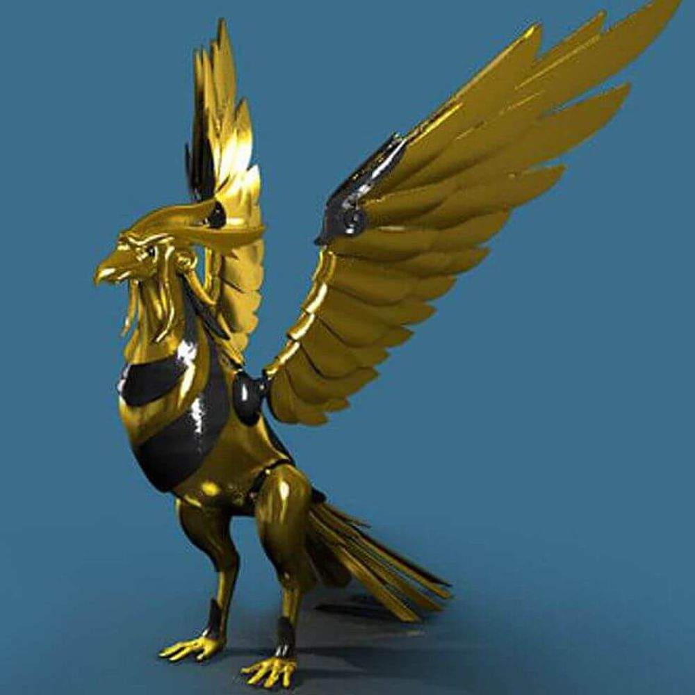 Mechanical Phoenix - 3D Model by QUARTOMUNDO