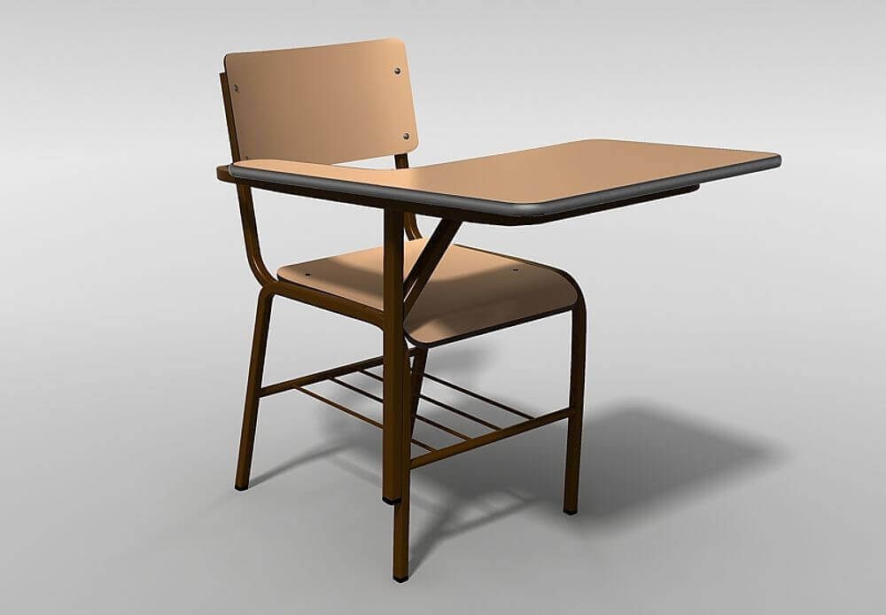 School Chair - 3D Model by QUARTOMUNDO