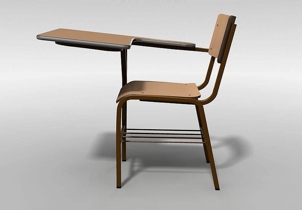 School Chair - 3D Model by QUARTOMUNDO