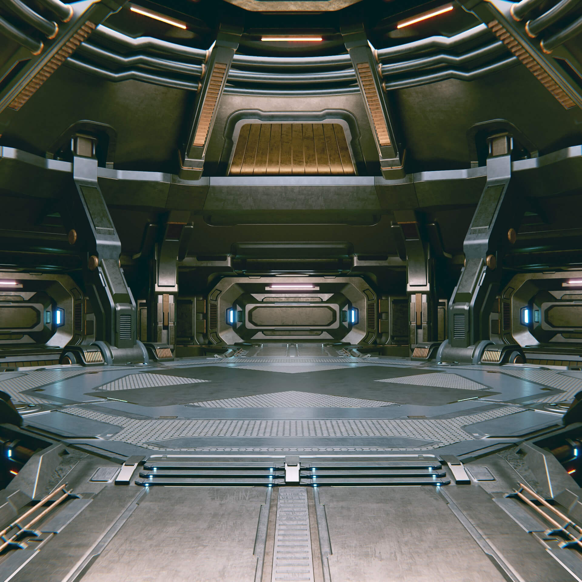 Sci-fi Scene Black Abyss 3D Render | RenderHub Gallery