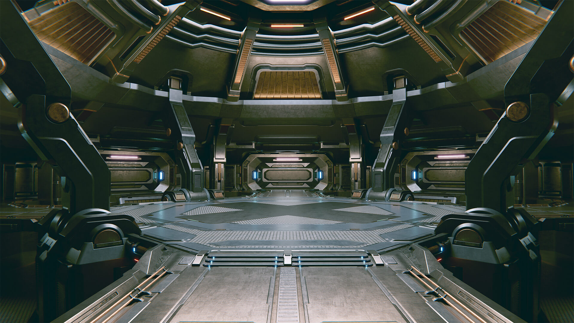 Sci-fi Scene Black Abyss 3D Render | RenderHub Gallery