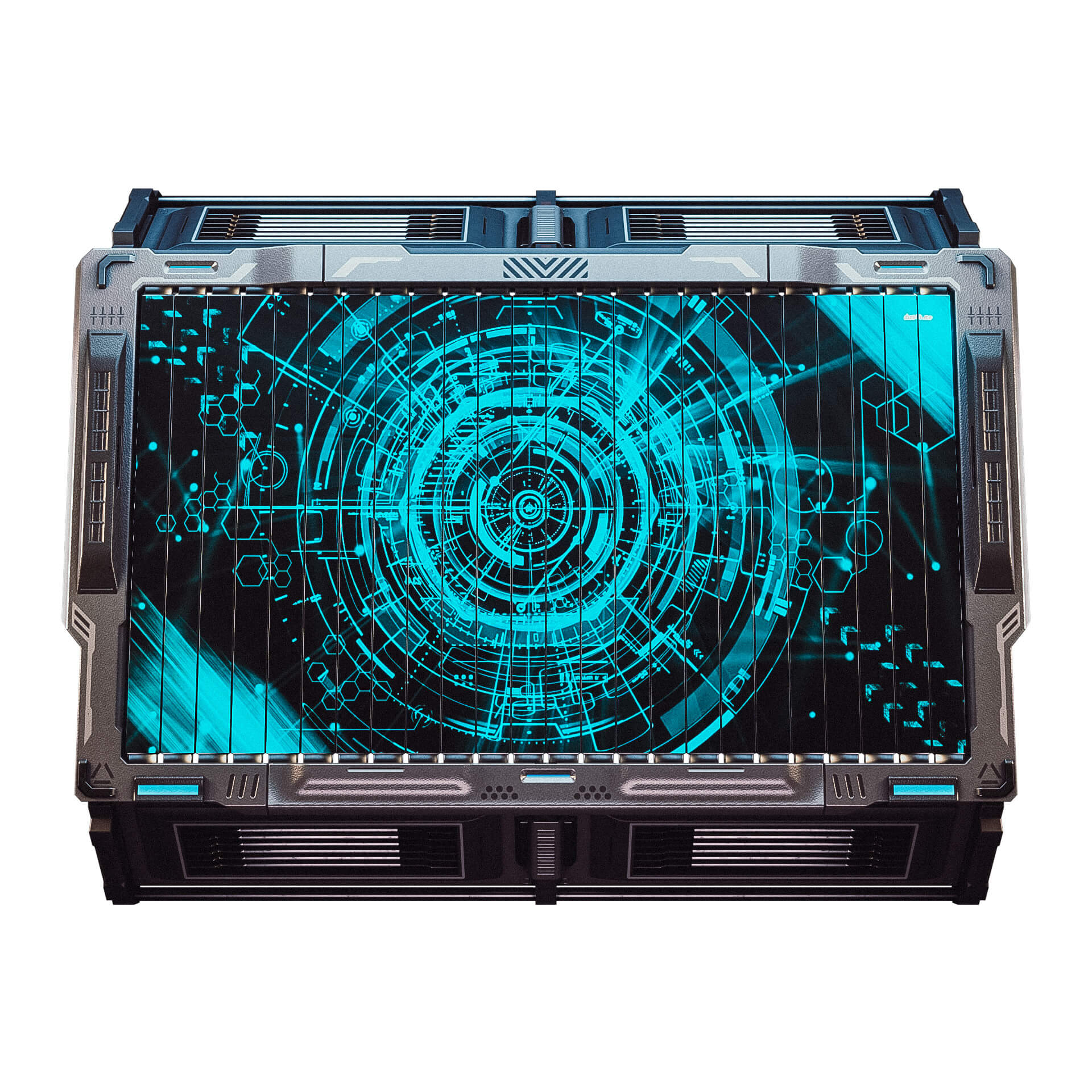 Sci-Fi Billboard 3D Model by qwestgamp