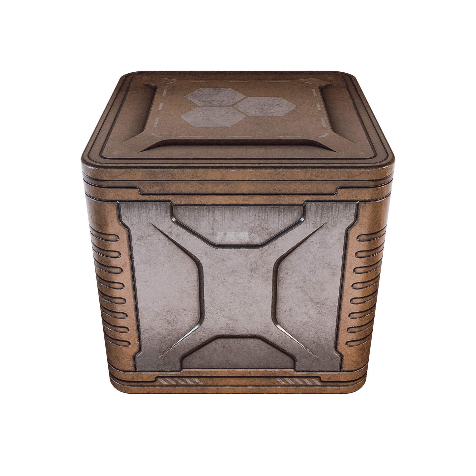 Sci-Fi Box Free 3D Model by qwestgamp