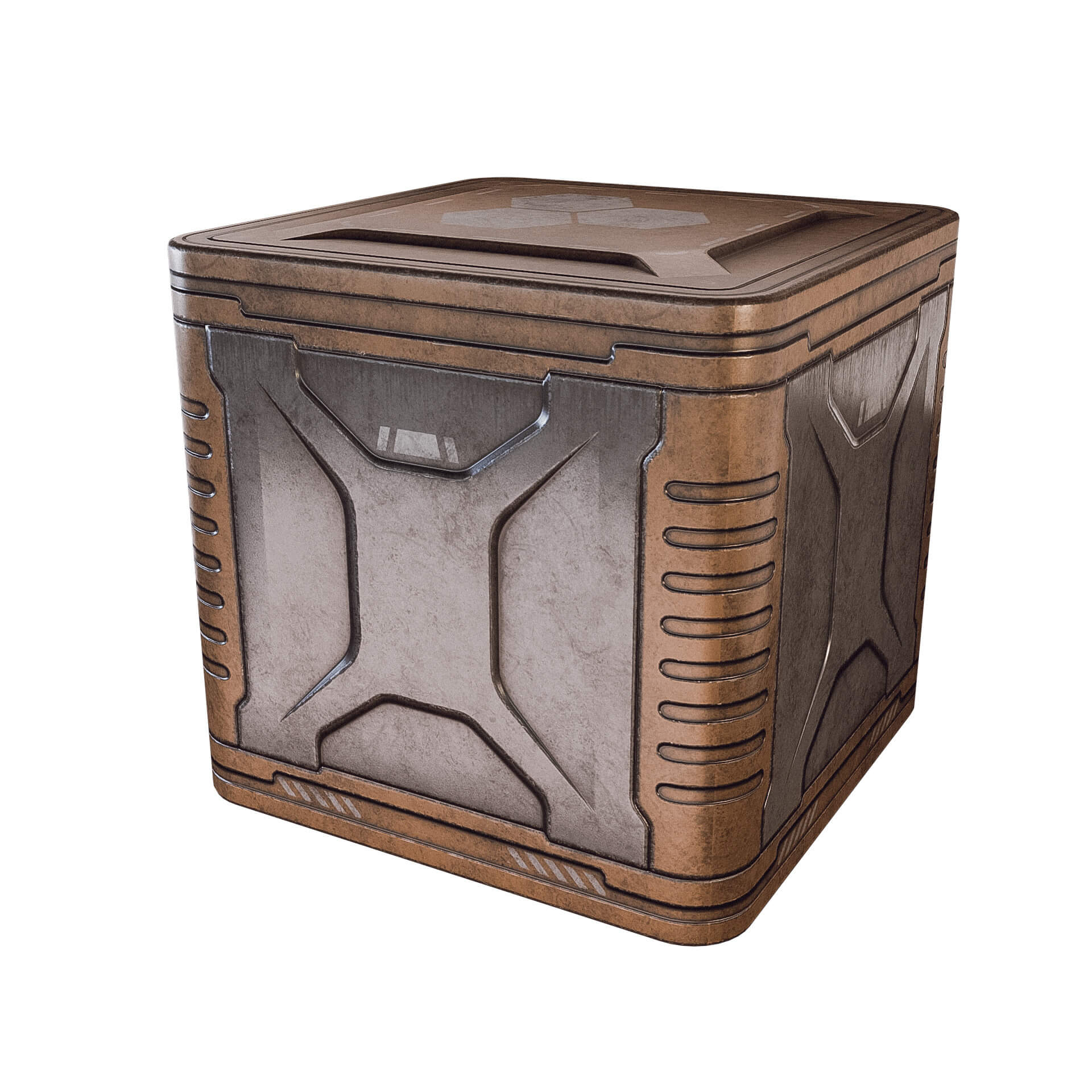 Sci-Fi Box Free 3D Model by qwestgamp