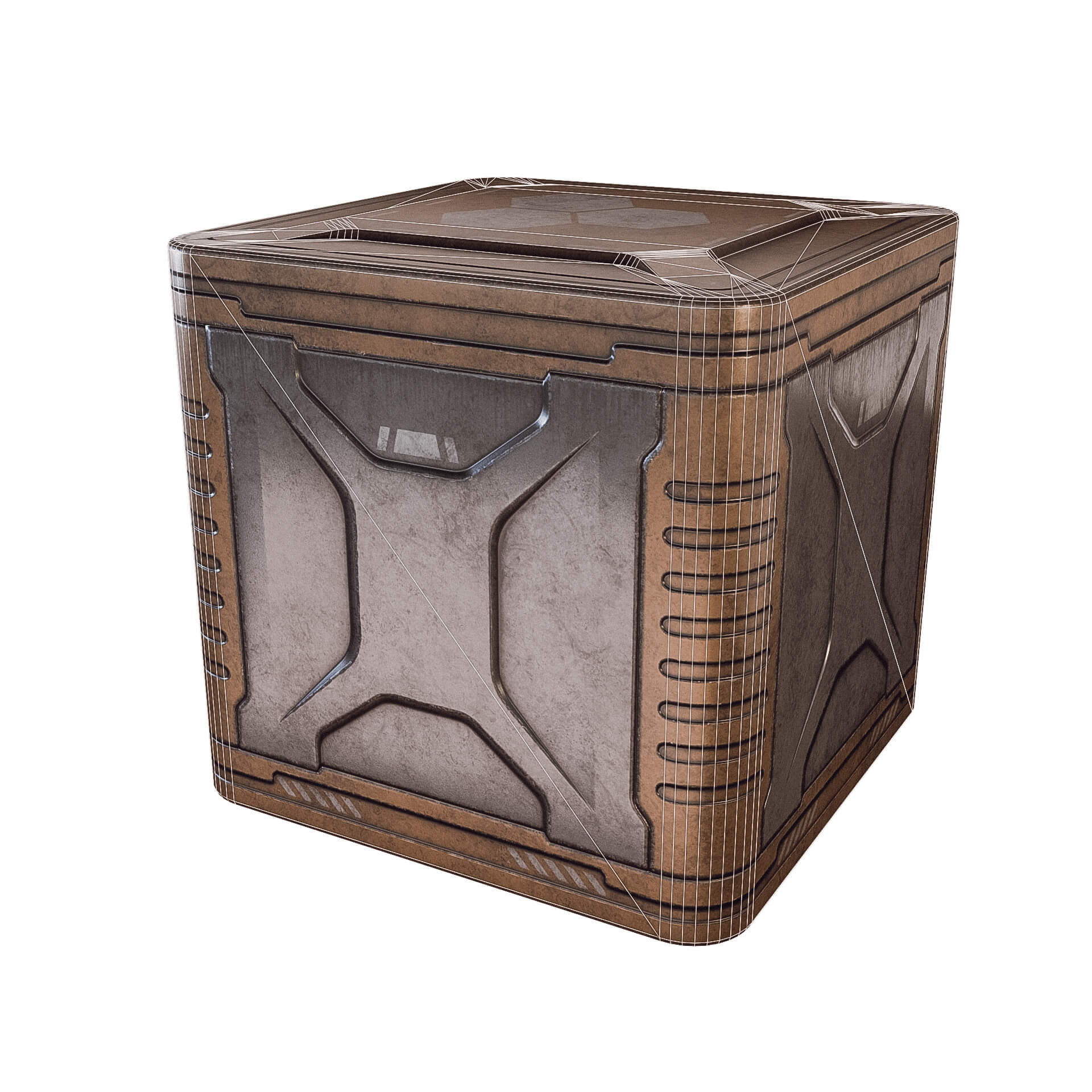 Sci-Fi Box Free 3D Model by qwestgamp