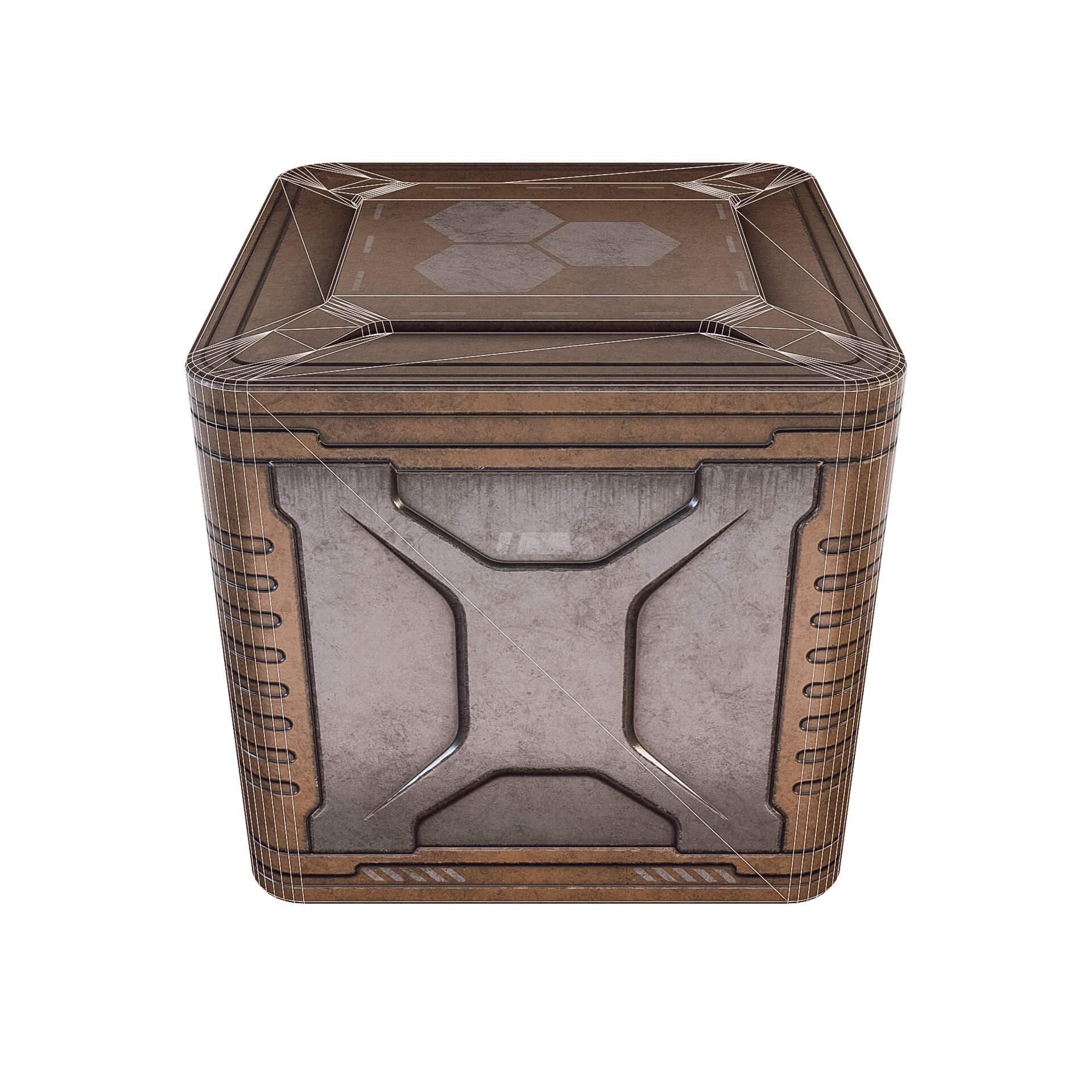 Sci-Fi Box Free 3D Model by qwestgamp