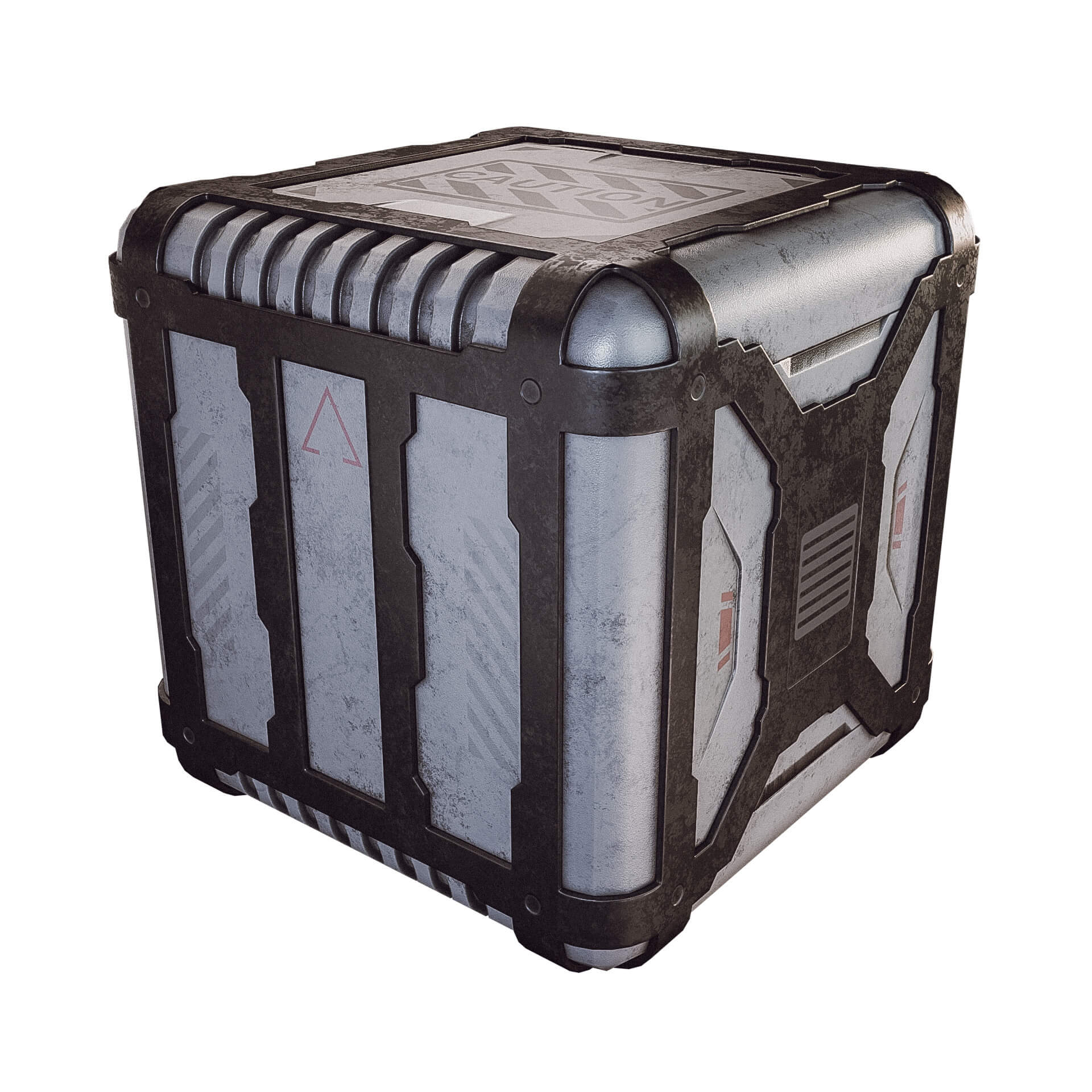 Sci-Fi Box Free 3D Model by qwestgamp