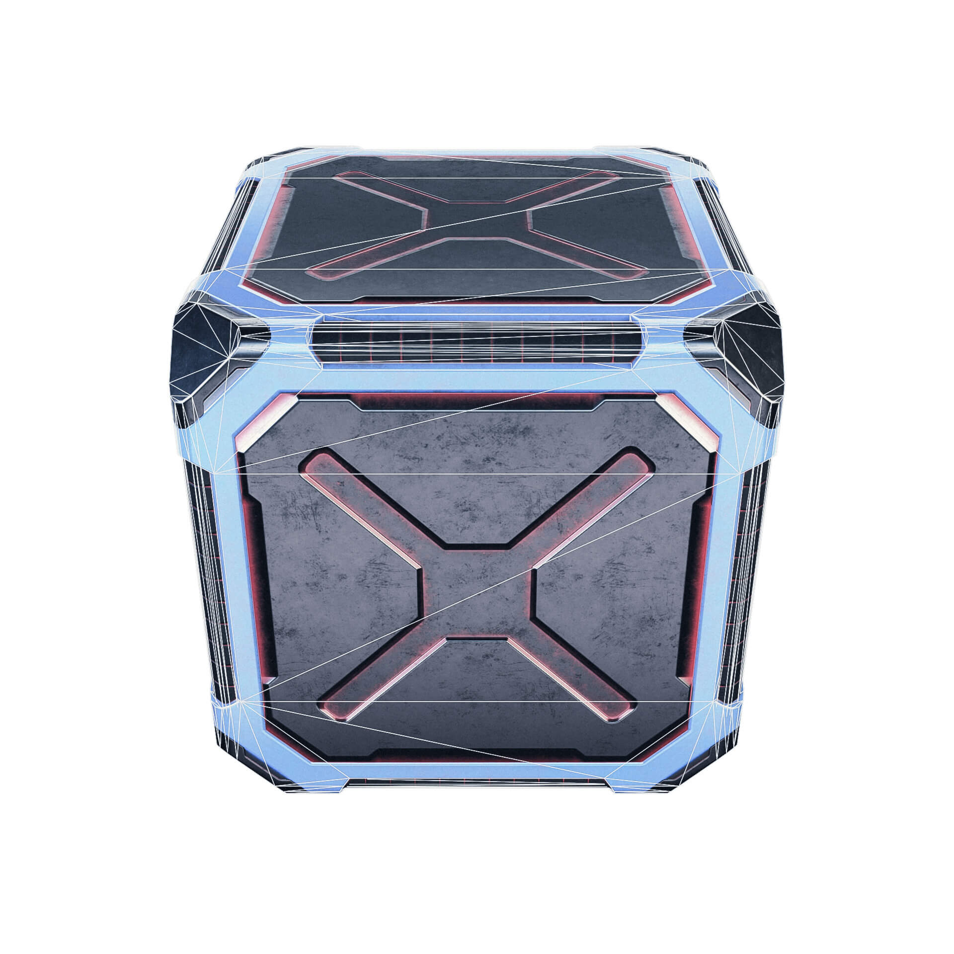 Sci-fi Container Free 3D Model by qwestgamp