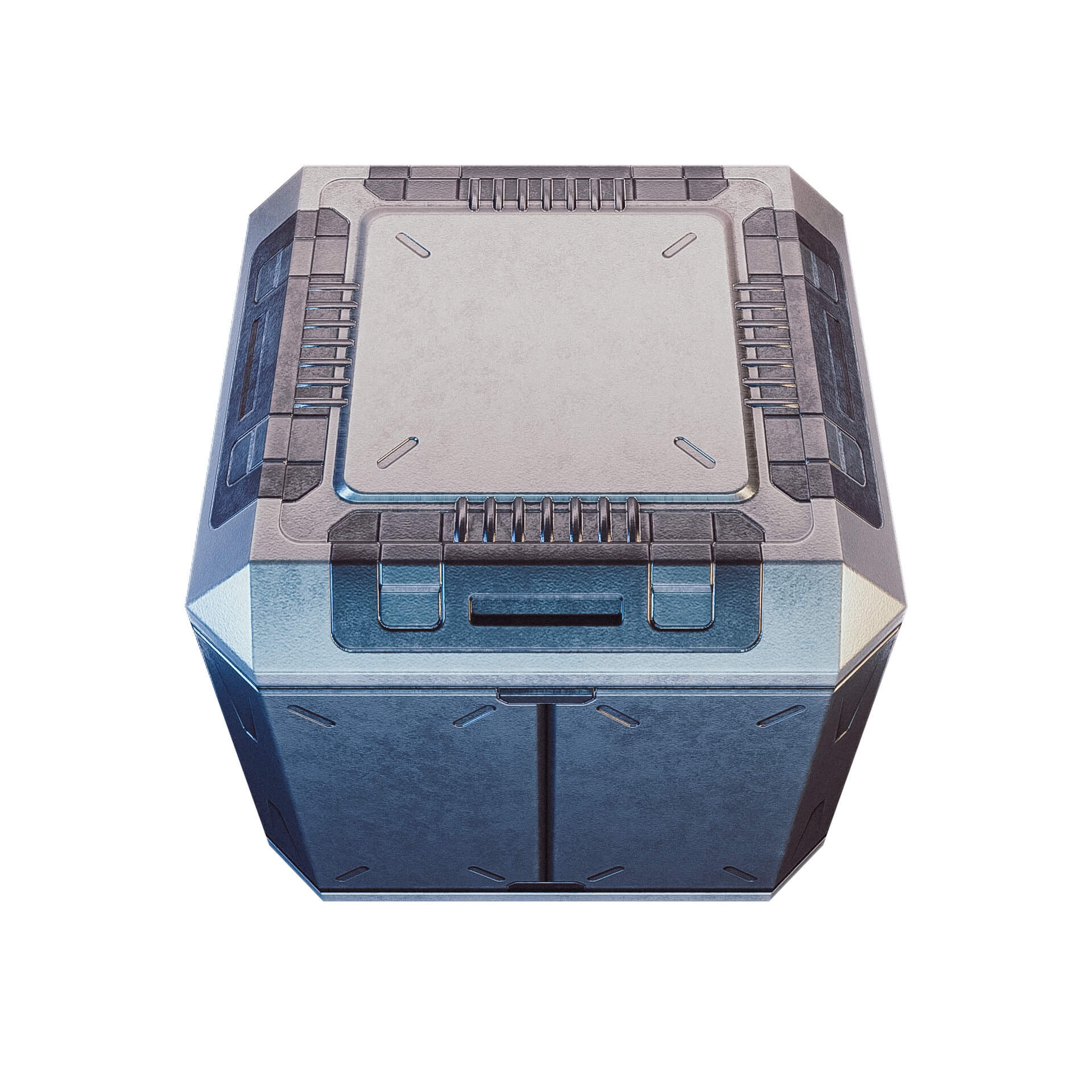 Sci-Fi Box Free 3D Model by qwestgamp
