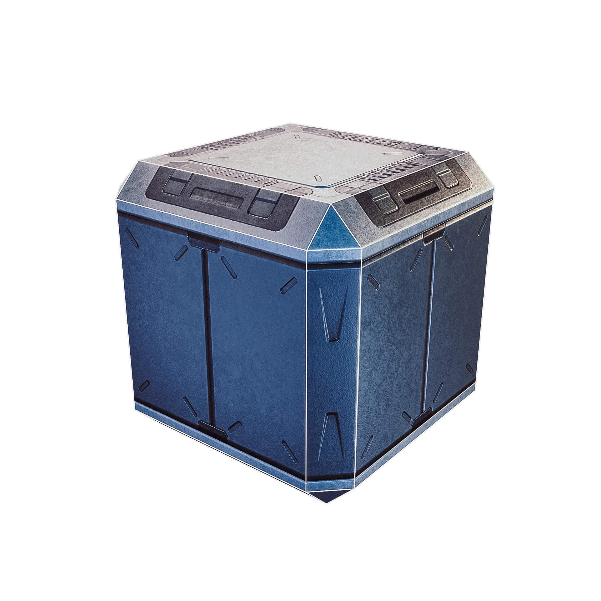 Sci-Fi Box Free 3D Model by qwestgamp