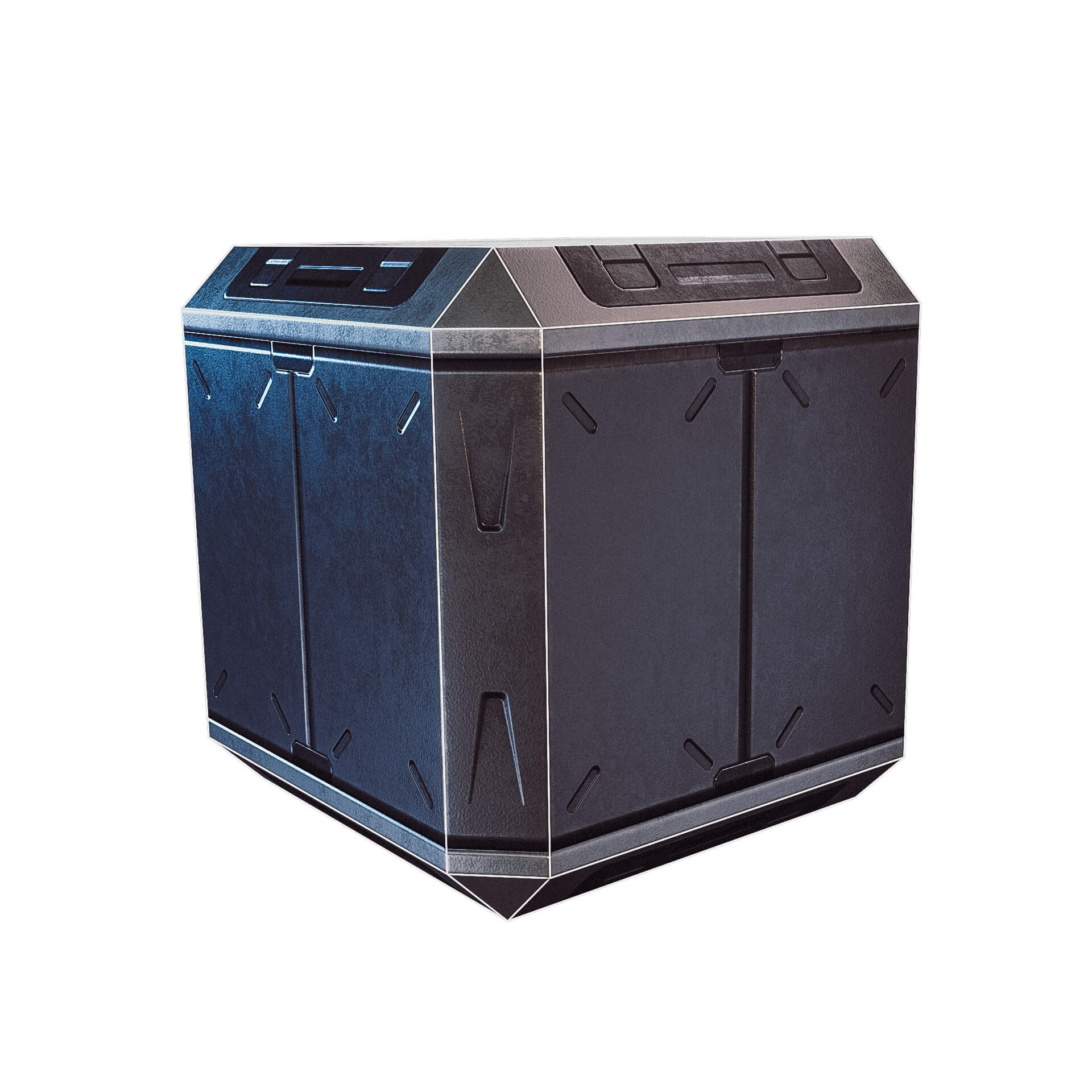 Sci-Fi Box Free 3D Model by qwestgamp