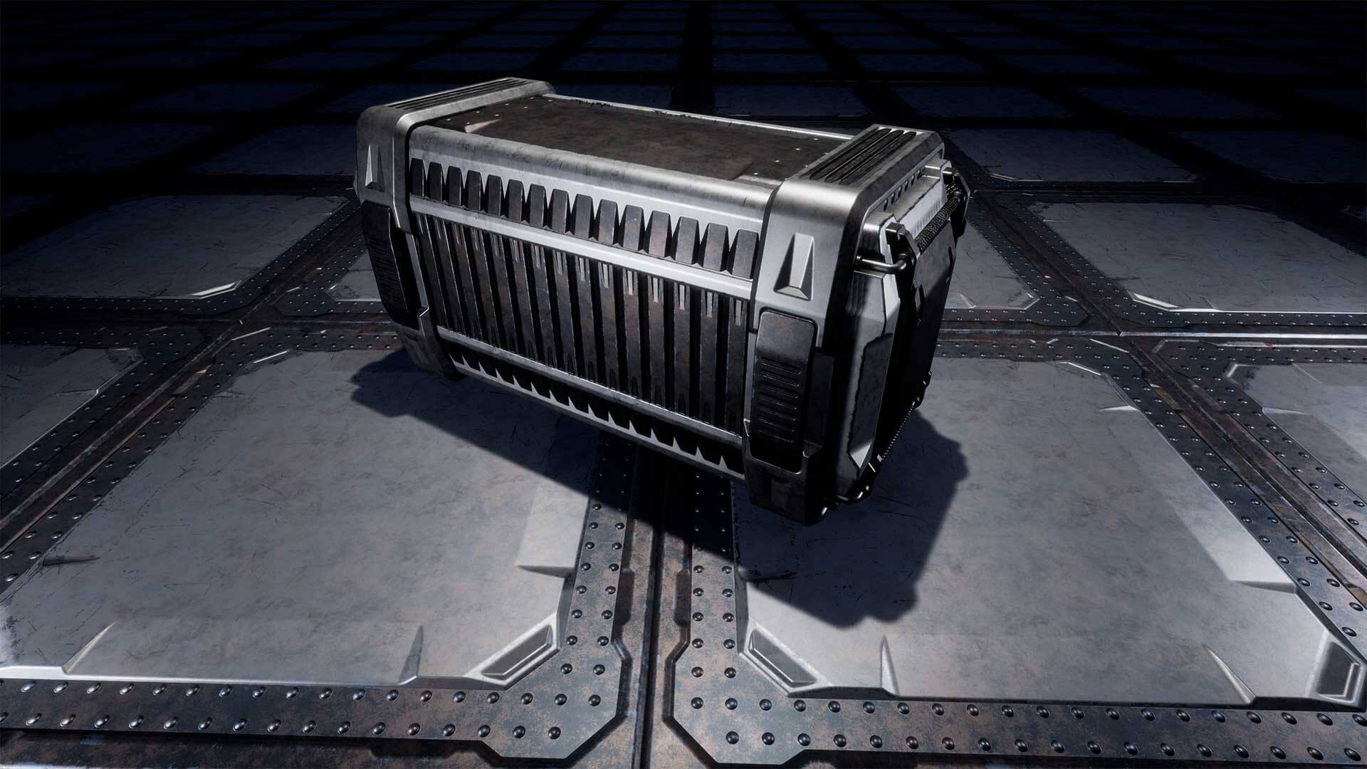 Sci-Fi Cargo Containers 3D Model by qwestgamp