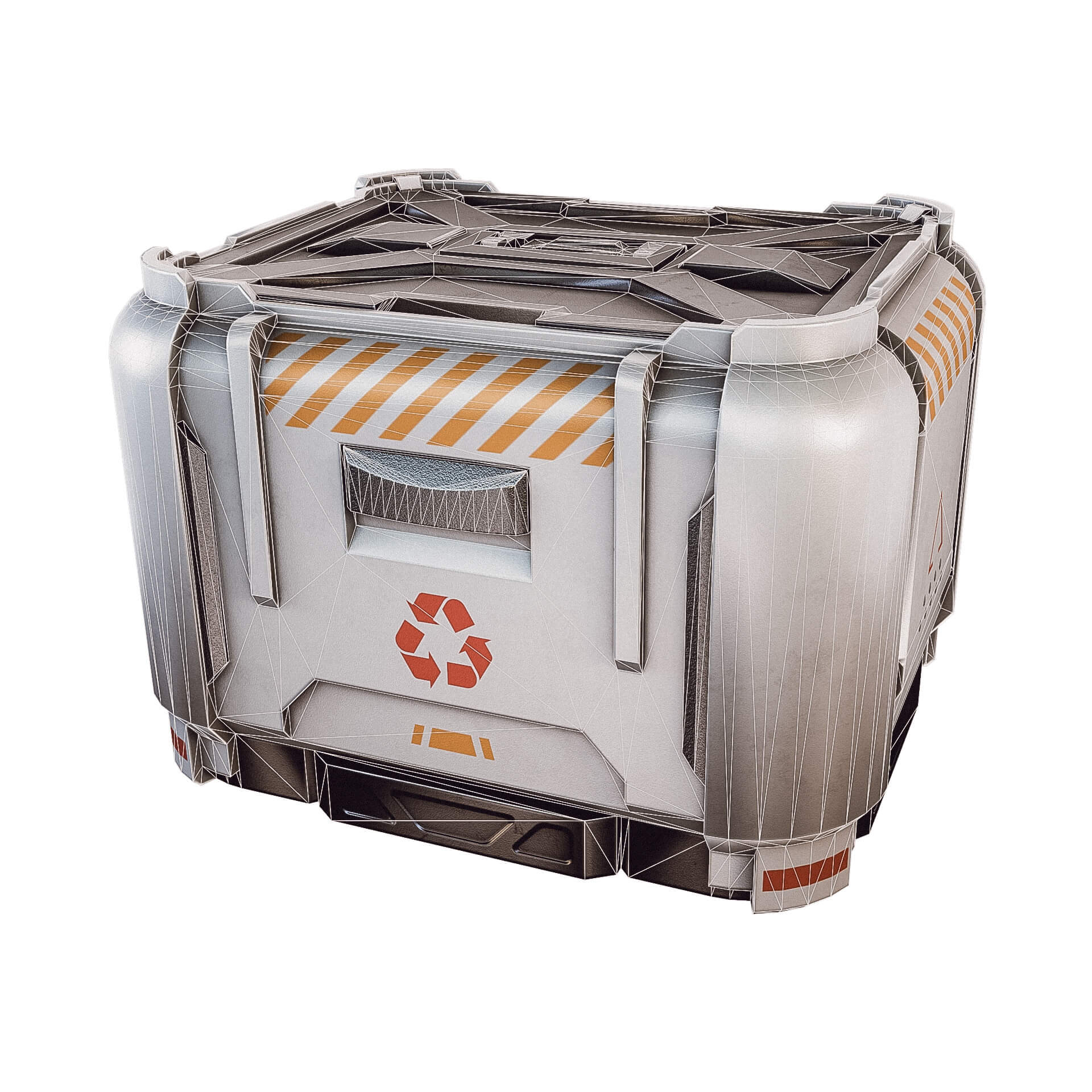 Sci-Fi Container 3D Model by qwestgamp